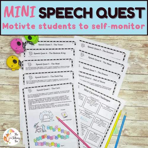 Mini Speech Quests: 9 No-Prep Articulation Adventures by The Talking ...