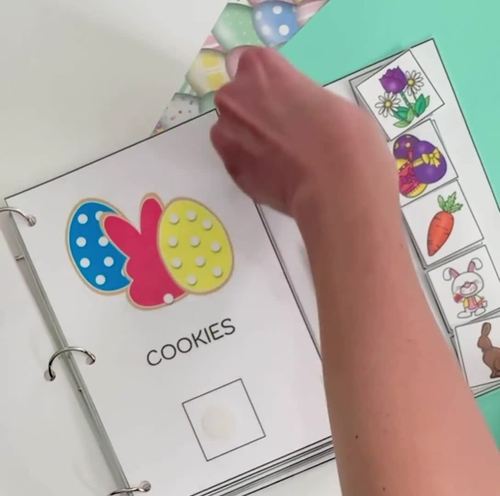 Easter Themed Interactive Books by The Chattering Speechie | TPT