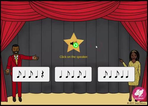 Music BOOM cards: What's That Rhythm? Syncopa Game by SillyOMusic