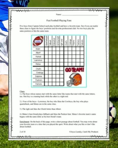 Logic Puzzles and Brain Teasers | Printable Worksheets or Google Docs
