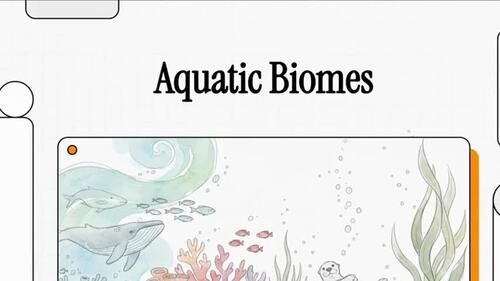 Aquatic Biomes Activities | Worksheets Editable Word PowerPoint Posters ...