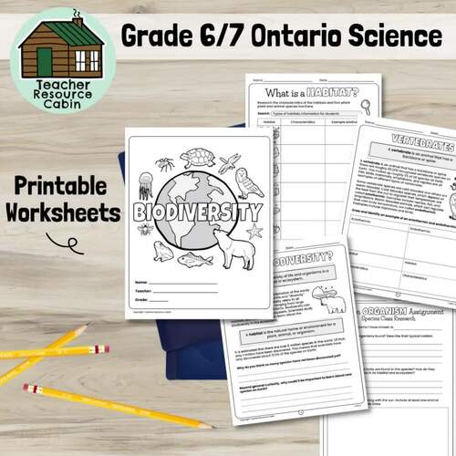 Grade 6/7 Science Workbooks (NEW 2022 Ontario Curriculum) | TPT