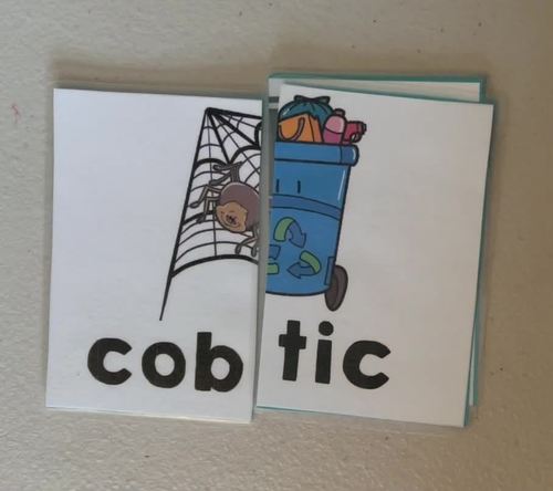 VCCV Syllable Division Matching Game, Memory Game - Orton-Gillingham ...