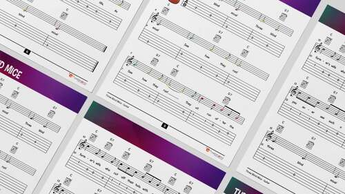 Three Blind Mice: A Musical Adventure for Guitar Beginners | Sheet ...