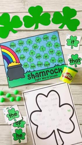 Shamrock Sight Word Smash - Fry's First 100 Sight Words | TPT