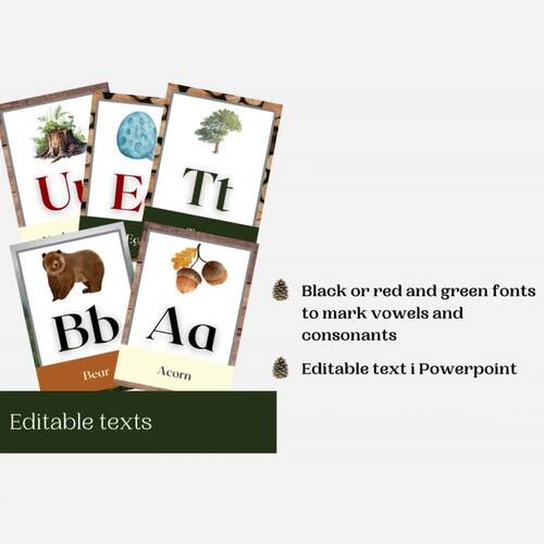 Alphabet posters | Out of the Woods | Pintables for a woodland classroom