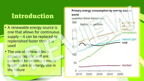 Renewable Energies Lesson BUNDLE (PPT, FREE Notes, FUN Inquiry-Based ...