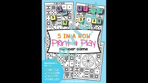 Subitizing Math Game by From the Pond | TPT