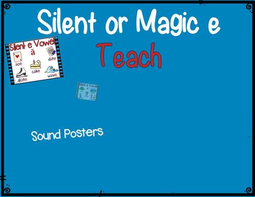 Silent or Magic e Teach Practice & Assess Posters Games Worksheets ...