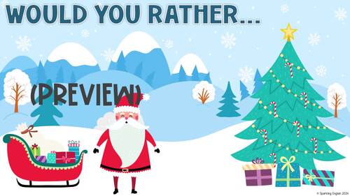 Would You Rather Activity - Christmas Edition - Fun Class Christmas ...