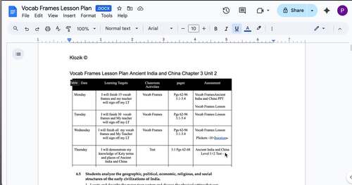 Ancient India & China Vocabulary Lesson Plan, PPT, and Quiz | Word ...