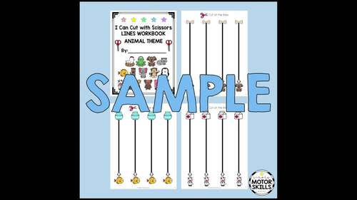 I Can Cut with Scissors - Cutting Lines & Shapes - Animal Theme - Cut ...