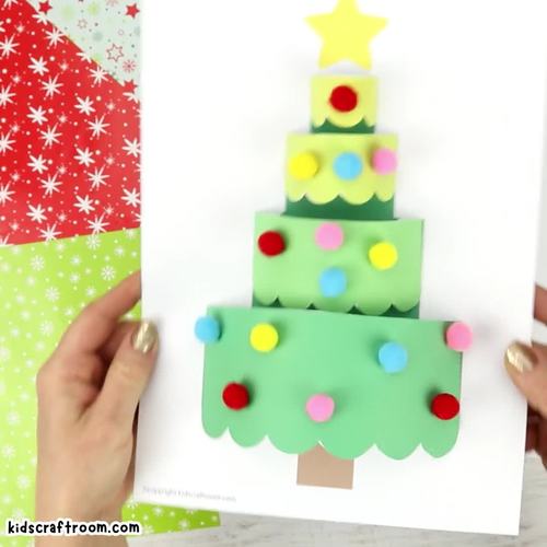 3D Christmas Tree Craft - Christmas Craft by Kids Craft Room | TPT
