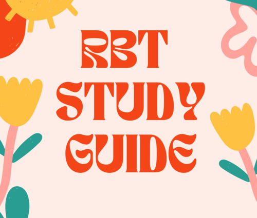 RBT Study Guide by Annalissa Houser | TPT