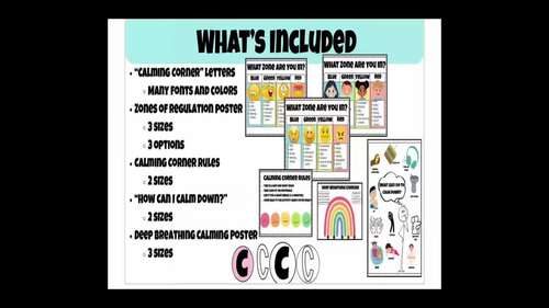 Calming Corner for Kids | Regulation Posters, Affirmations & Classroom ...