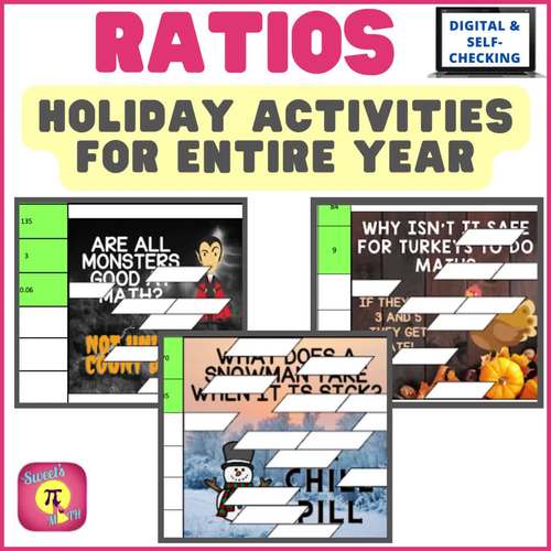 Ratios Rates & Proportions Holiday BUNDLE | 160 Problems | 8 Math ...
