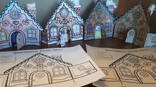 Elementary 3D Gingerbread House Holiday Craft: A Christmas Keepsake for ...
