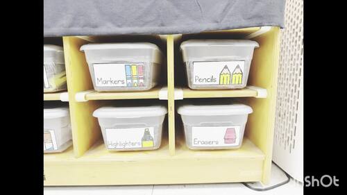 Classroom Supply Labels for Clear Storage Bins | School Supplies ...