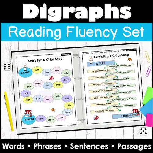 Mixed Digraphs Decodable Passages Words Phrases Sentences for Fluency OG