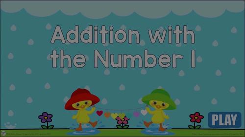 Addition Facts Math Fluency with 1 Spring Ten Frame Digital Math Game
