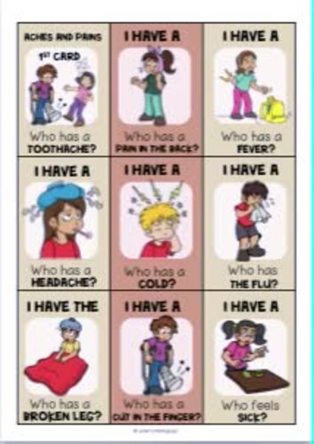 ACHES AND PAINS - I have... who has...? (ESL/EFL) by My Teaching Factory