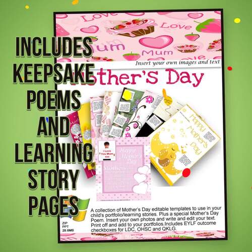 Mothers Day Learning Story Pack with Poems by The Educators' Domain