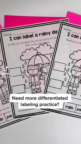 I can Label Spring | March | April | May by ThatKinderMama | TPT