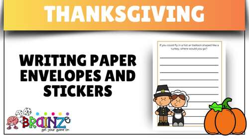 Autumn Writing Paper Bundle | Lined, Blank, Prompts, and Drawing (Color ...