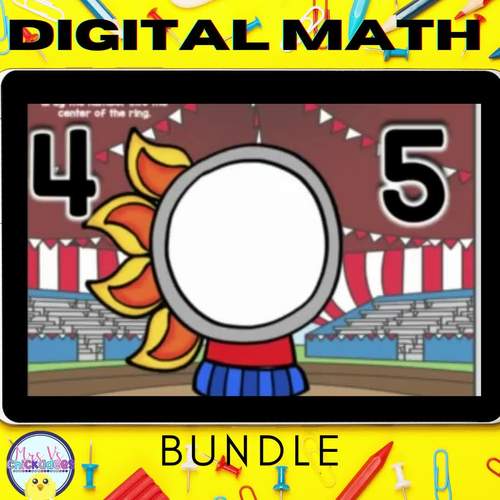 Digital Math Bundle for Kindergarten: Google Slides Games by Mrs V's ...