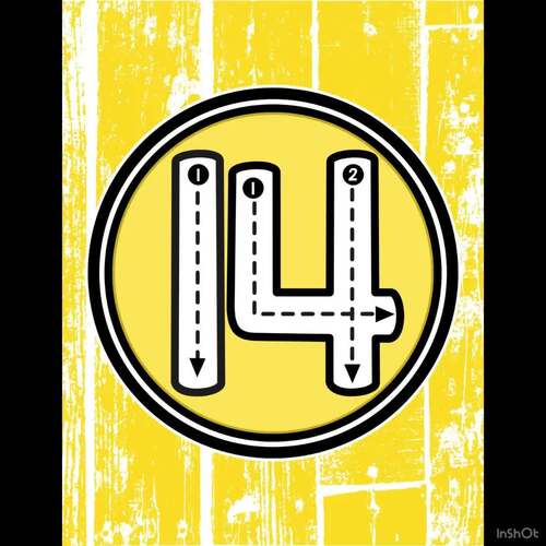 Handwriting Number Formation—Numbers 0 to 20 Math Posters K.CC.3