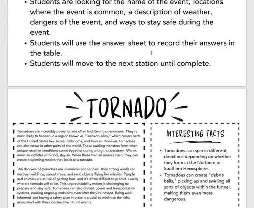 Severe Weather Events Gallery Walk Tornado Hurricane Blizzard and More!