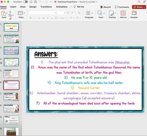 Ancient Egyptians History Unit || Week 12 || Archaeology & Modern ...