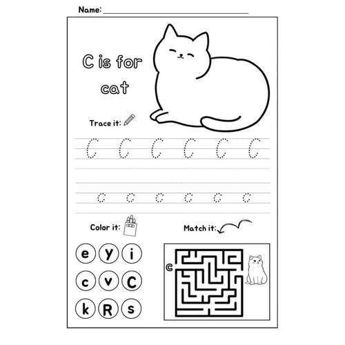 Bundle Alphabet tracing and worksheet for Pre K and homeschool by ...
