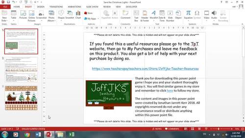 Save the Christmas Lights - a Christmas hangman alternative | TPT