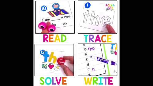 Sight Word Practice - Movement Activity or Center - Set A by Polka Dots ...