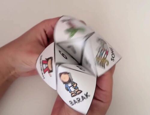 Judge Deborah Bible Cootie Catcher Craft for Sunday School or Homeschool