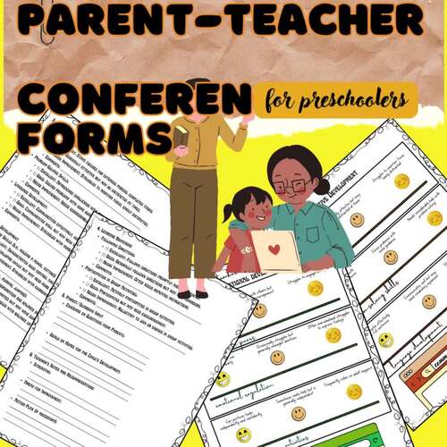 PARENT-TEACHER CONFERENCE FORMS for preschoolers by PavlyStyle | TPT