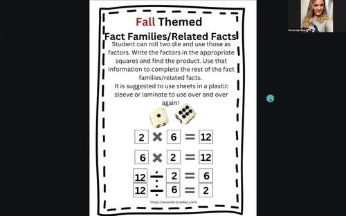 Fall-Themed Multiplication and Division and Practice (Zero Prep!)