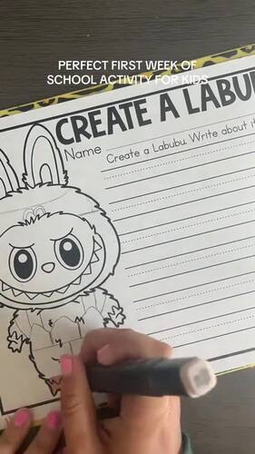 Create a Labubu Writing Activity | Creative Writing | Writing Templates