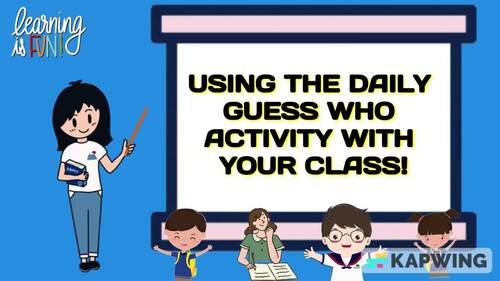 Daily Warm Up Guess Who Activity SUPER BUNDLE Bell Ringers Middle ...