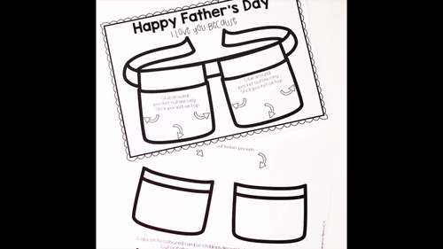 Father's Day Craft by Kindergarten Matters | Teachers Pay Teachers