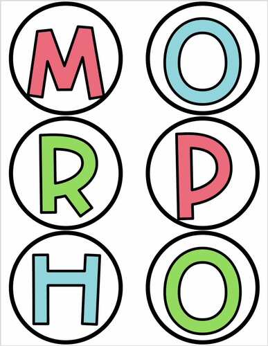 Into Reading Morphology Wall Bulletin Board Display- 4th Grade Module 1-10