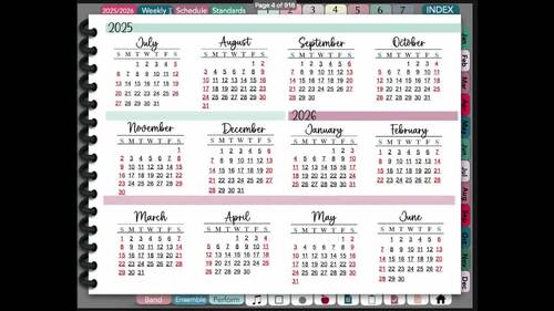 High School Music Teacher Digital Planner 2025-2026 by Making Music Matter