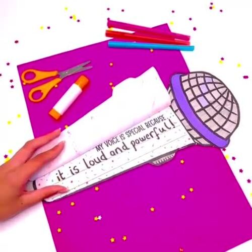 Microphone Craft: Book Activity for Harold Finds A Voice | TPT