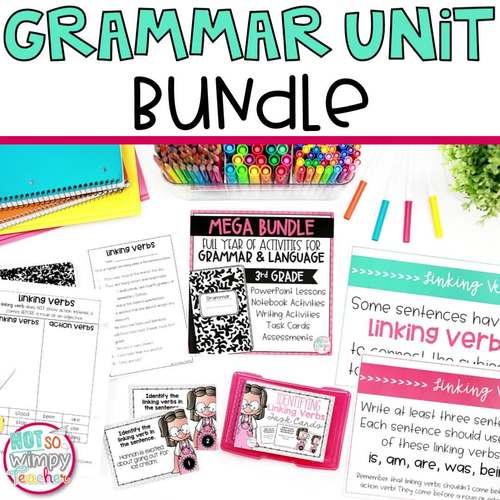 Grammar Third Grade Activities: Conjunctions by Not So Wimpy Teacher