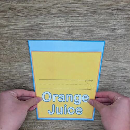 Orange Juice Craft Template by Mollers Makes It | TPT