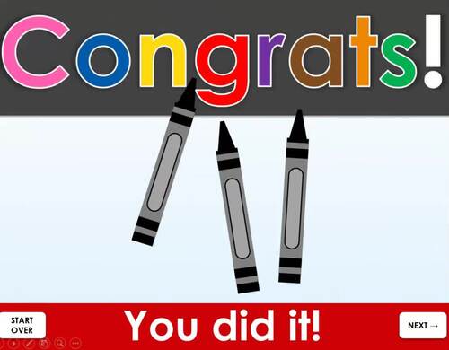 EDITABLE Action Verbs Digital Hunt Crayon Game for SEPTEMBER | TPT