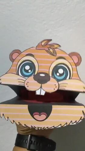 Marmot Day Crafts Hand Paper Puppet Animals Zoo Activities by kid style