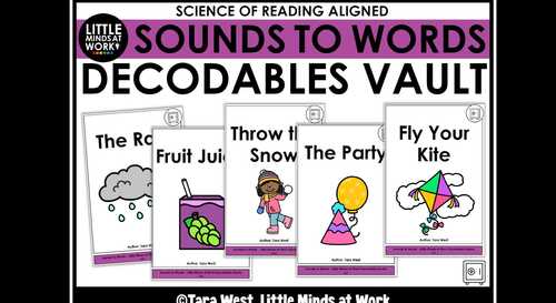 Sounds to Words Decodable Books (Vowel Variants) - From the Decodables ...