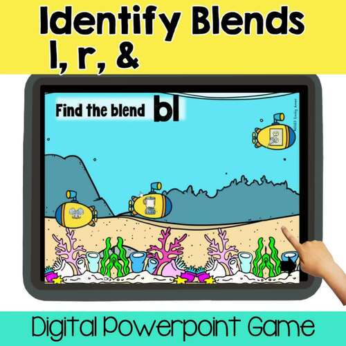 Phonics Games: Beginning Consonant Blends Submarine Digital Game by ...